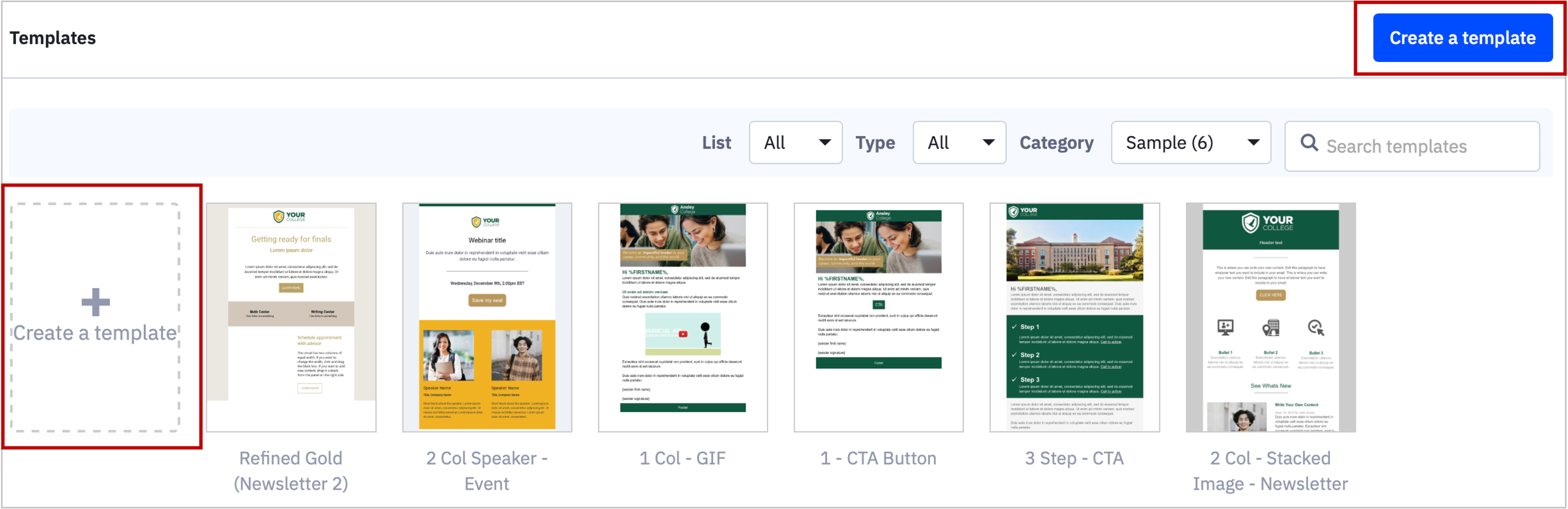 Create a template for your emails – eduConverse