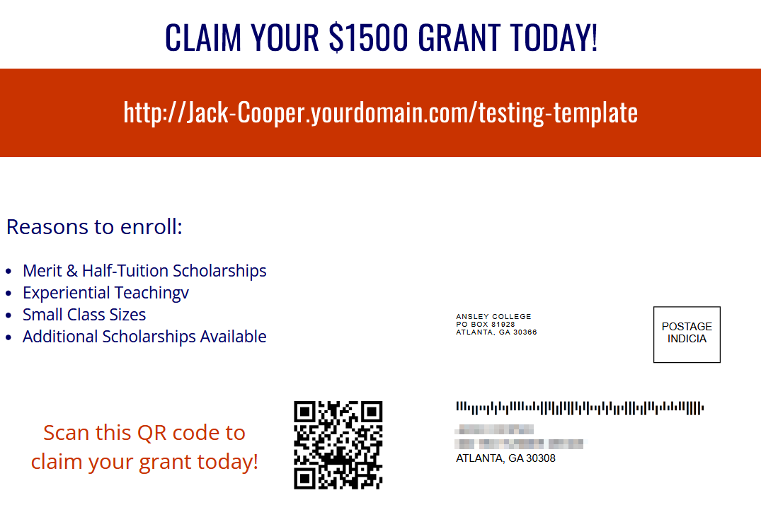 Personalization – Variable Return Address – eduConverse